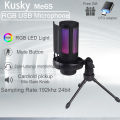 Kusky Me6D RGB USB Mic Condenser Gaming microphone for videoke live ...