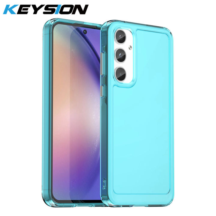 KEYSION Transparent Shockproof Case for Samsung A55 5G A35 A25 A15 A05 Soft TPU Silicone Clear ...