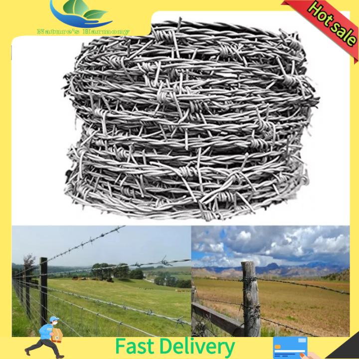 Nature's Harmony Wire barbed wire galvanized gillnet fence anti ...