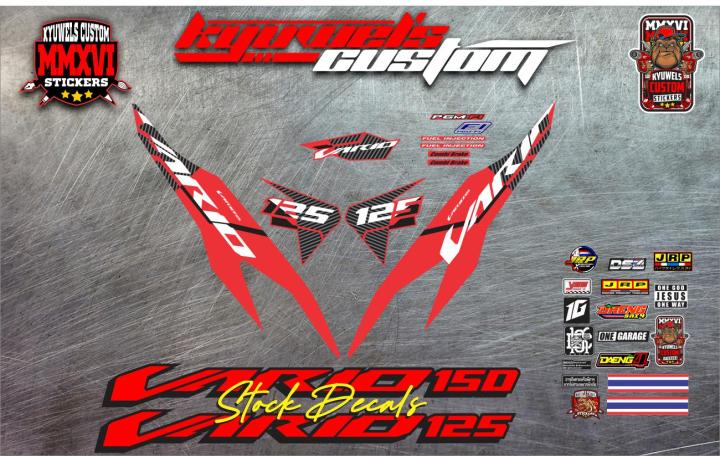 HONDA CLICK V2 VARIO 125/150 DECALS | Lazada PH