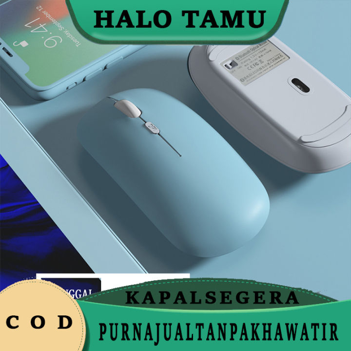 10 Inch 3 in 1 Wireless Bluetooth Mouse Lightweight Portable Cocok ...