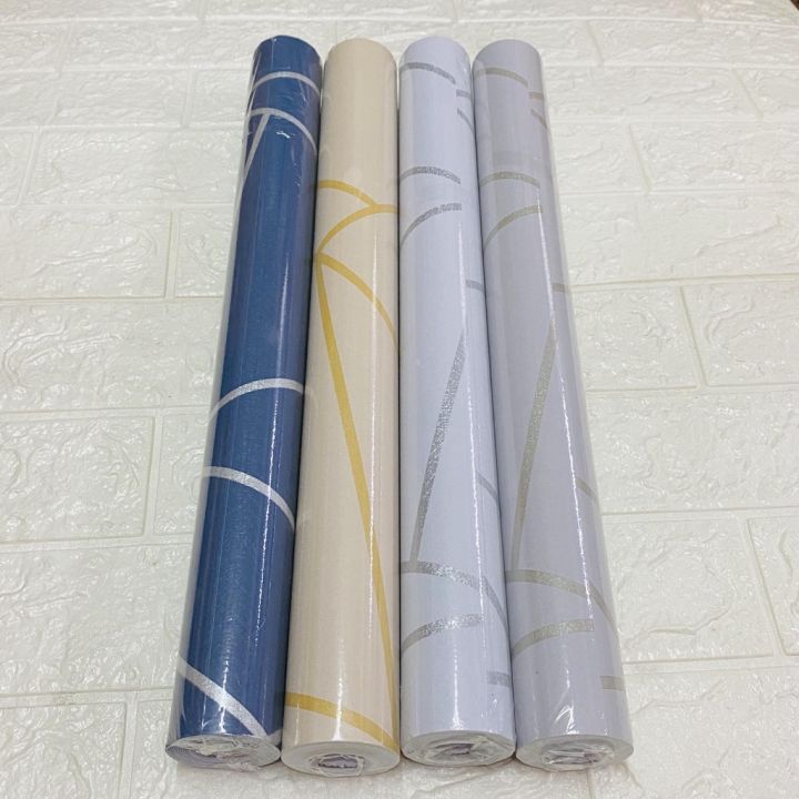 Wallpaper Modern Abstract (45Cm X 10M) Sticker Waterproof Room Design ...