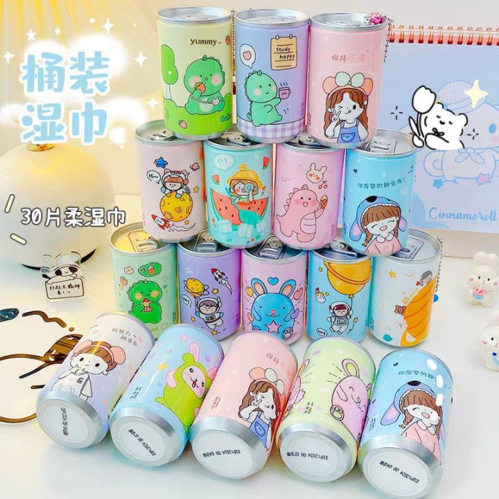 Tissue Basah Kaleng isi 30 Lembar / Tisu Basah Traveling Kaleng / Tisu ...