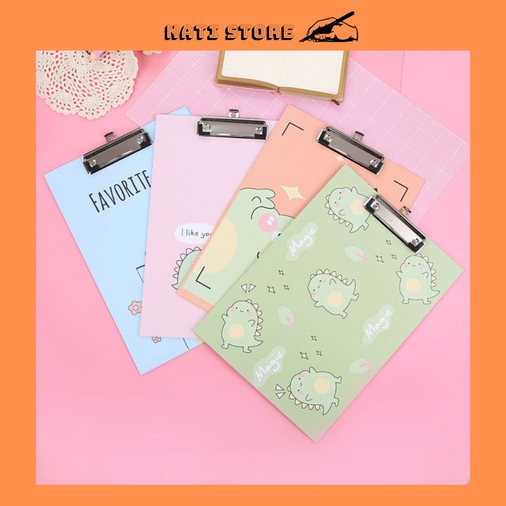 Bìa Nhựa A4 Kẹp Giấy Đơn Táp Hồ Sơ Hình Khủng Long Nati Store | Lazada.vn