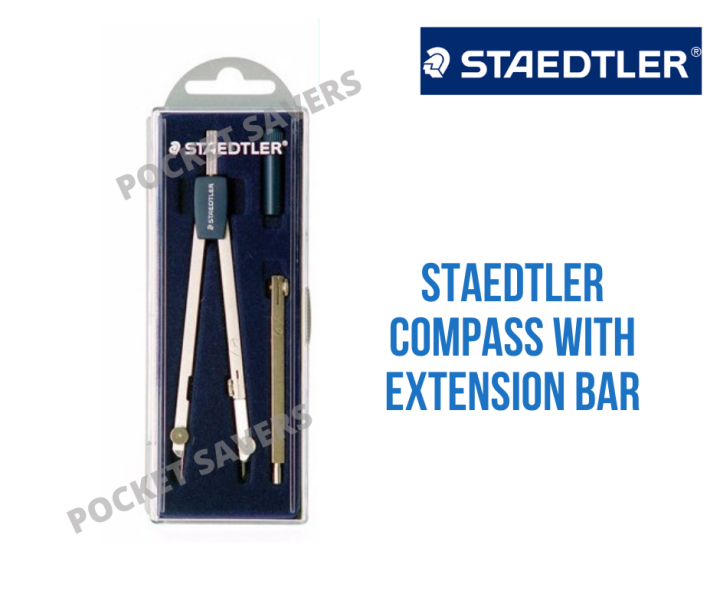 STAEDTLER Mars Precision Compass With Lead, Needle & Extension Bar 559 C03 | Lazada PH