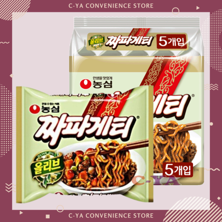 NONGSHIM Olive Oil Jjapaghetti Noodles 140g | Lazada PH