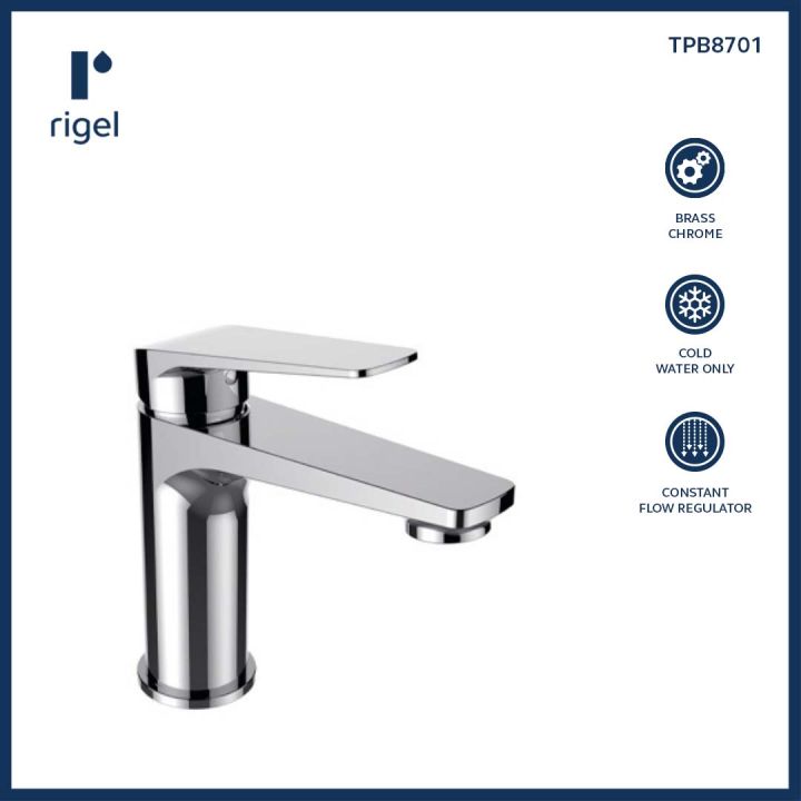 RIGEL Bathroom Deck Mounted Basin Cold Tap TPB8701 | Lazada