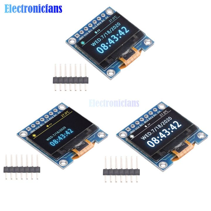 0.96 Inch 0.96" OLED LCD LED Display Module Blue White Yellow 128X64 ...