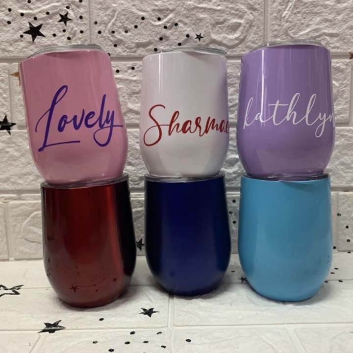 Personalized Egg Mug Stainless Steel Hot & Cold w/ Name (Pa message na ...