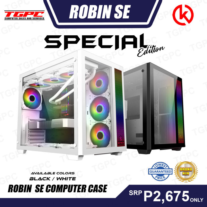 Robin 3 Tempered Glass Full Tower CPU Case Coolman Gaming case ...