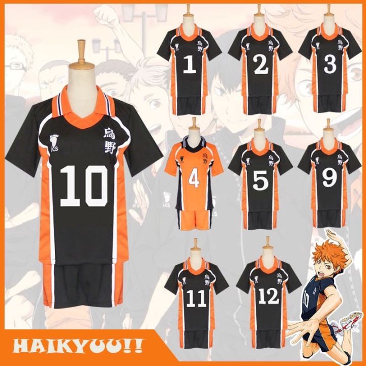 Haikyuu!! Jersey Cosplay Costume Karasuno High School Kageyama Hinata ...