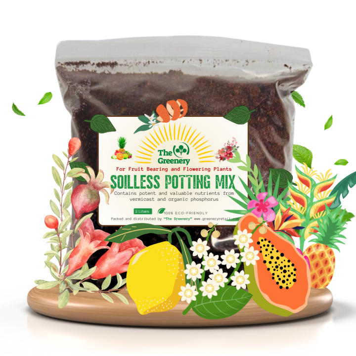 Fruit and Flower Production Soilless Potting Mix | 2 Liters | With ...