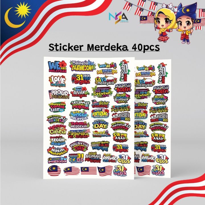 Sticker Hari Merdeka. Stiker Kemerdekaan Malaysia 31 Ogos | Lazada
