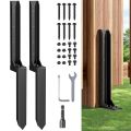 Fence Post Repair Kit,Heavy Duty Steel Anchor Ground Spike, Quick Fix ...