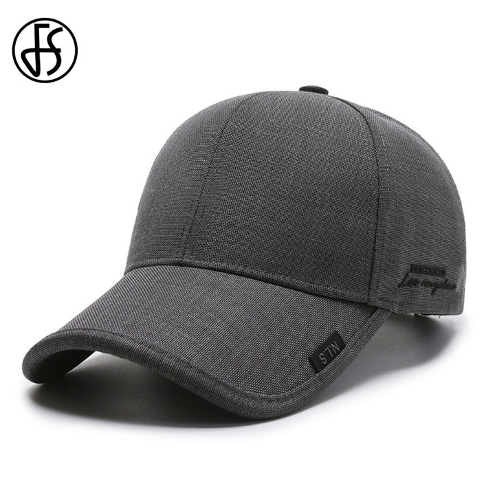 FS 2025 Summer Black Gray Mature Baseball Caps For Men Women Outdoor ...