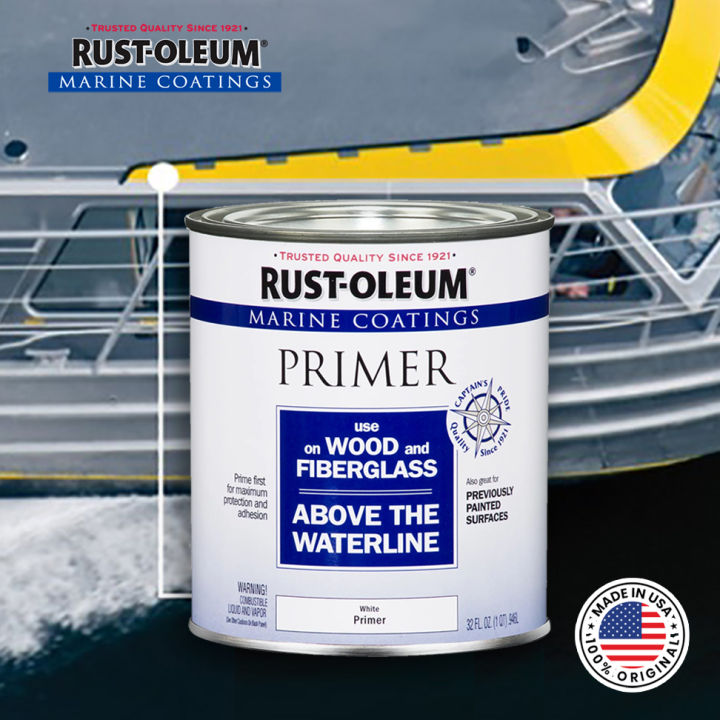 Rust-Oleum Marine Coatings Primer for Wood & Fiberglass Above Waterline ...
