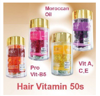Ellips Vitamin Rambut -Elips Hair care 50 Blisters per Bottle- Pink ...