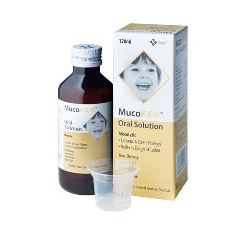 MUCOKIDS SYRUP CARBOCISTEINE (Ubat Batuk dan kahak) Sugar free, Alcohol ...
