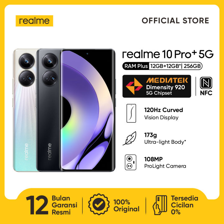 realme 10 Pro+ 5G 12GB+12GB*|256GB | Lazada Indonesia