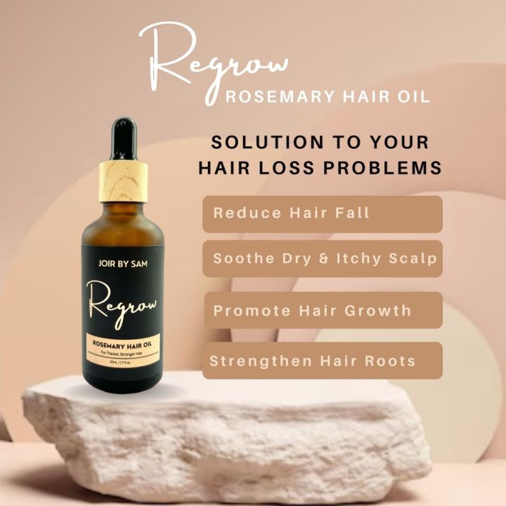 【Regrow】 Rosemary Hair Oil - Hair Nutrition / Natural Ingredients / No ...