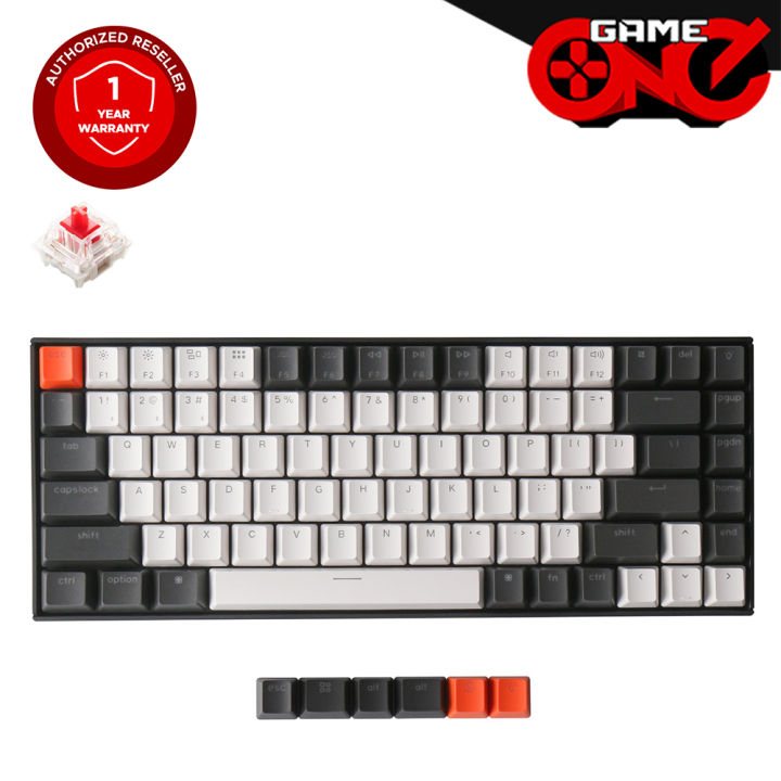 Keychron K2 V2 84-Key White Backlight Wireless Mechanical Keyboard Hot ...