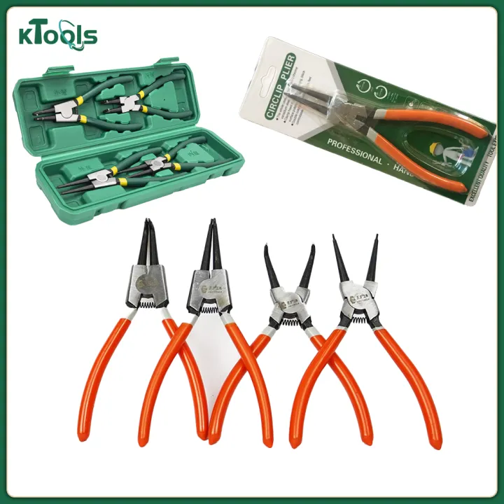 Ktools 4ชิ้น คีม คีมถ่าง-หุบ คีมหนีบ คีมถ่างแหวน คีมหุบแหวน คีมหุบถ่าง ...