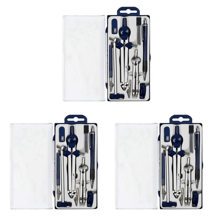 27Pc Geometry Set Metal Compass Geometry Precision Tool for Student ...