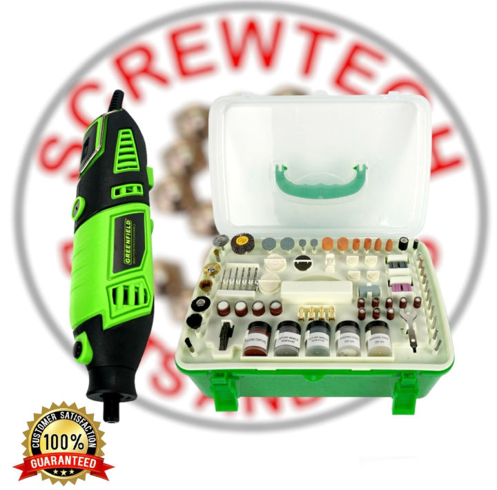Greenfield Rotary Tool Kit 170W w/ 258pcs. Accessories | Lazada PH