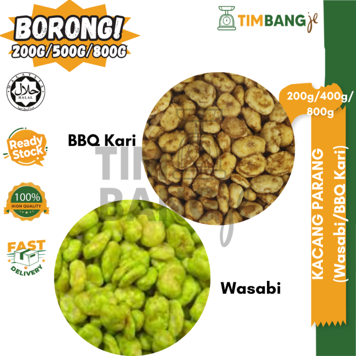 Kacang Parang Wasabi BBQ Kari Beans BULK PACK Kacang Wasabi BBQ Kari ...