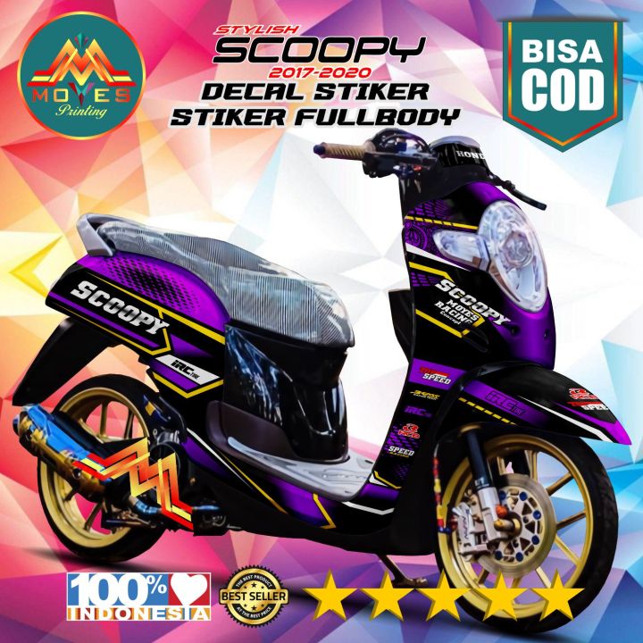 ( cod ) ⭐⭐⭐⭐⭐ stiker scoopy decal stiker motor scoopy full body scoopy ...