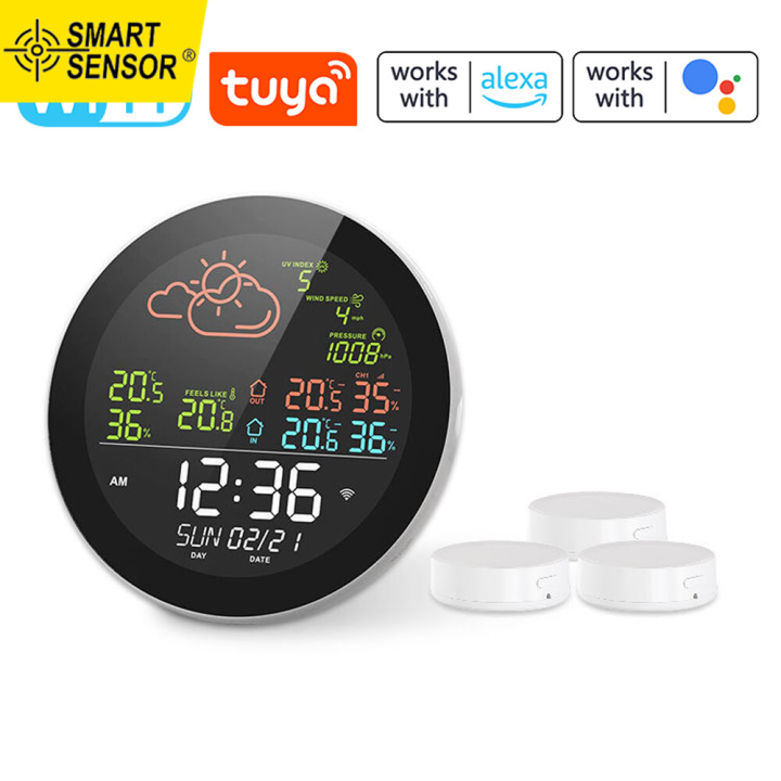 Cảm Biến Thông Minh Tuya Wifi Đồng Hồ Hiển Thị Kỹ Thuật Số Màu Trạm ...