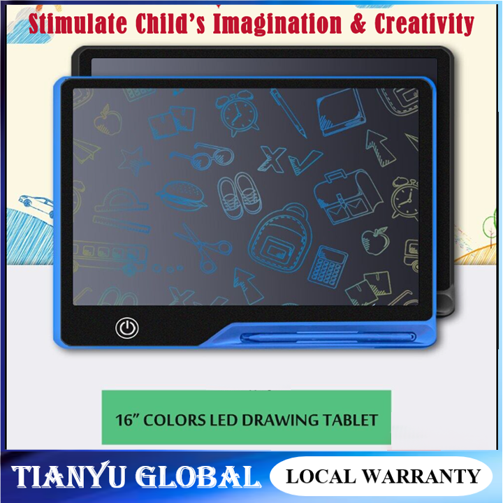 【SG READY STOCK】 16 inch Writing Pad Rechargeable Smart Writing Board ...