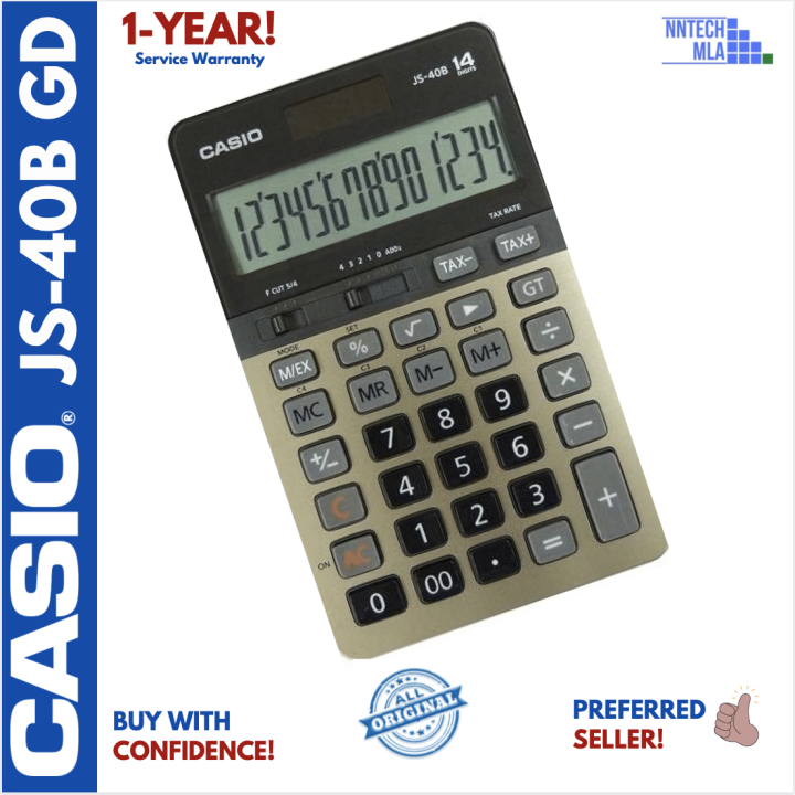 Calculator - Casio JS40b Gold Color | Lazada PH