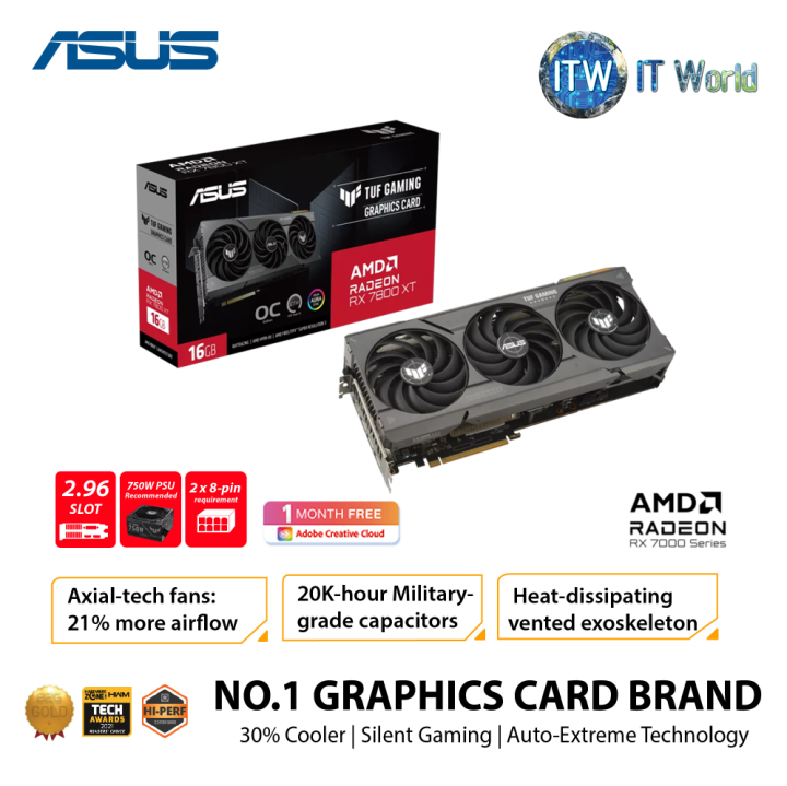 Itw | TUF Gaming RX7800XT O16G GDDR6X (PCIe 4.0, 12GB GDDR6, HDMI 2.1 ...