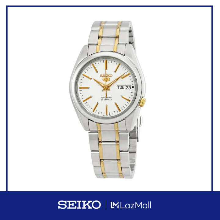 Seiko 5 Sports SNKL47K1 White Dial Stainless Steel Strap Men's ...