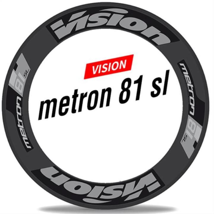 18 new Vision 81 Sl road bike wheelset stickers carbon fiber waterproof ...