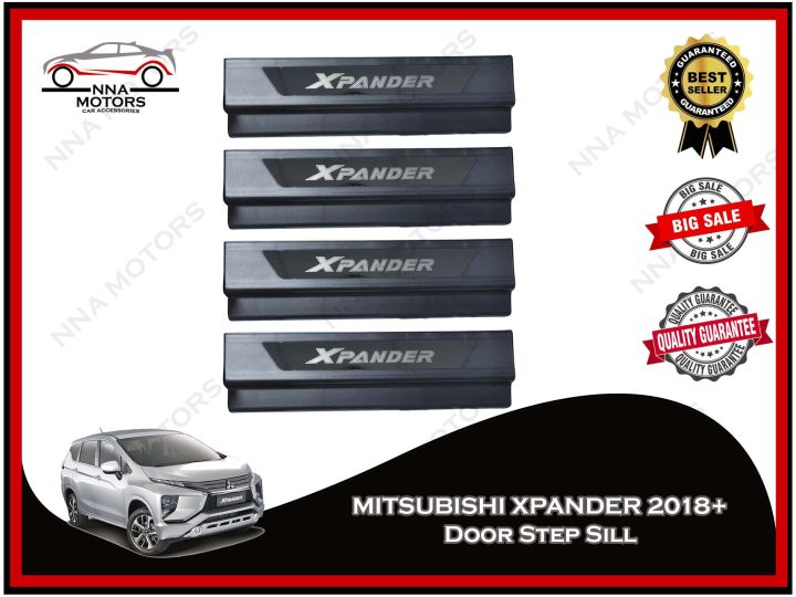 MITSUBISHI XPANDER 2018+ Door sill Protector Door Side Step sill Black ...
