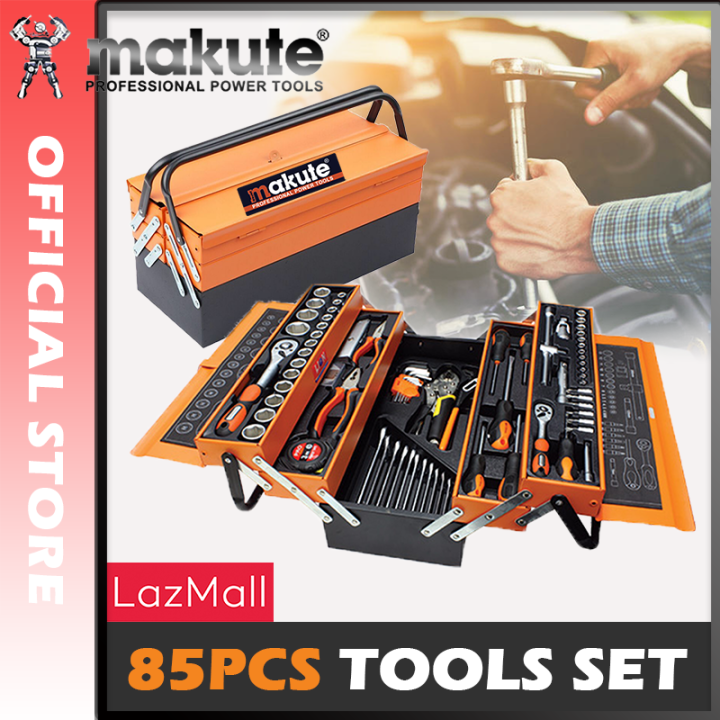 Makute 85PCS Tools Set Portable Toolbox Screwdriver Socket Wrench ...