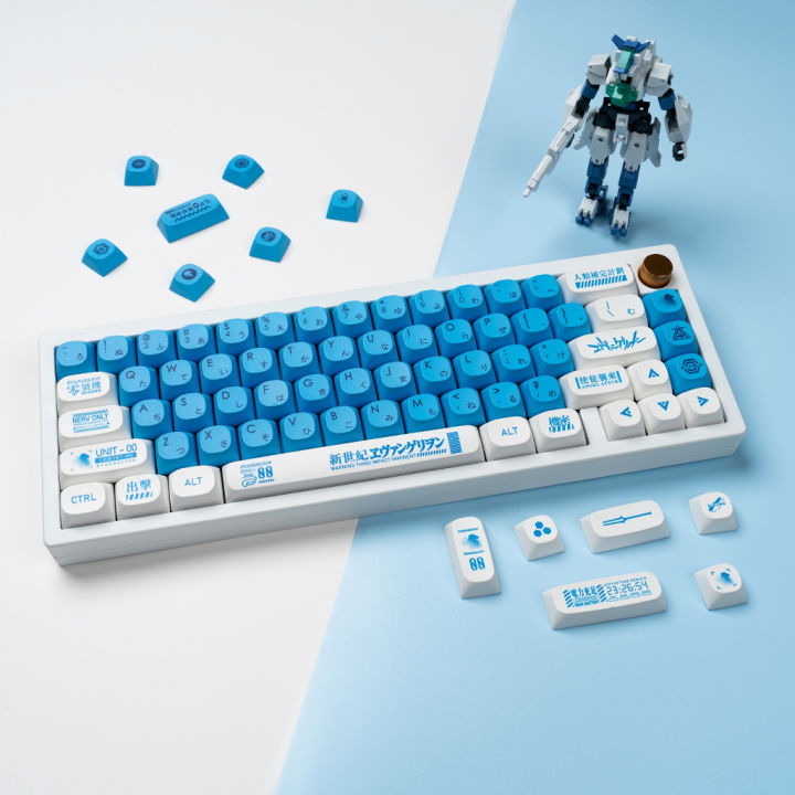 EVA-0 Keycaps PBT Dye-sub MA Profile Keycap Custom Keycaps Compatible ...