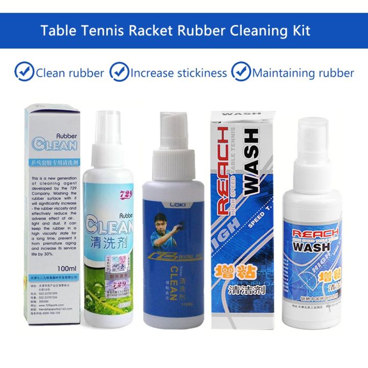 LOKI 729 Table Tennis Rubber Cleaner Tackifier Maintenance Liquid Table ...