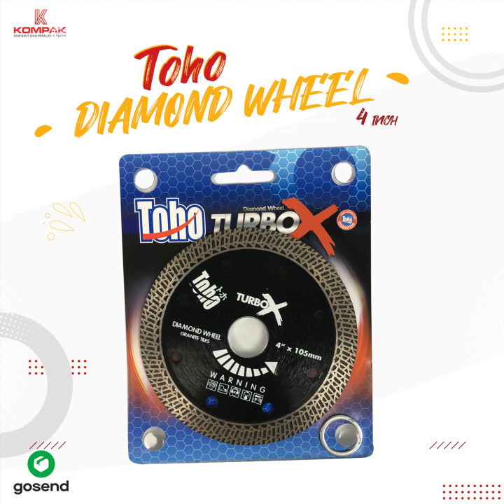 Diamond Wheel TURBO X TOHO 4" - Mata Potong Keramik Granit Marmer ...