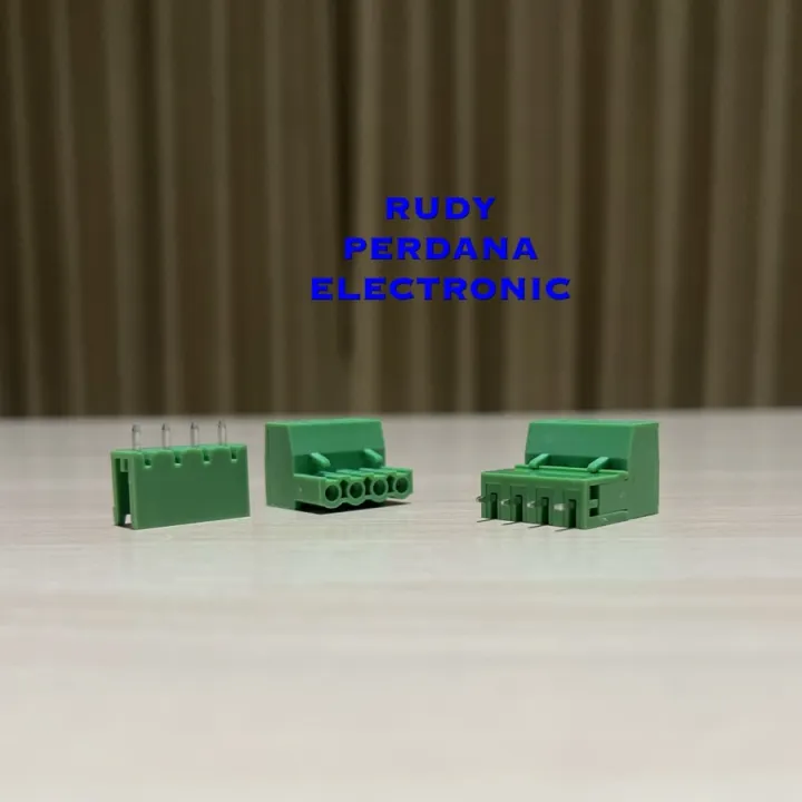 5 SET - TERMINAL BLOCK SIKU L LURUS HIJAU KF2EDG 2EDG 5.08MM 4P 4 PIN ...