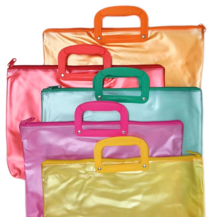 METALLIC COLORED LEGAL SIZED PLASTIC ENVELOPE WITH HANDLE | Lazada PH