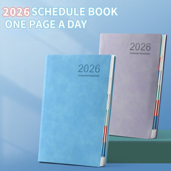 2026 A5 Notebook Planner Premium PU Leather Journal Time Management ...