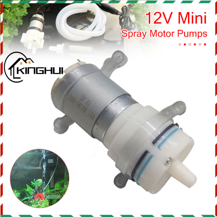 Diaphragm Pump Water/Air Pump Motor DC 12V For Mini Aquarium Pump Fish ...