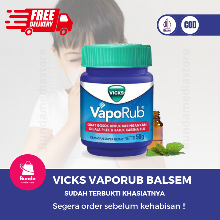 Vicks Vapo Rub 50gr Vicks Vavorub Untuk Bayi Viks Obat Gosok Vaporub ...