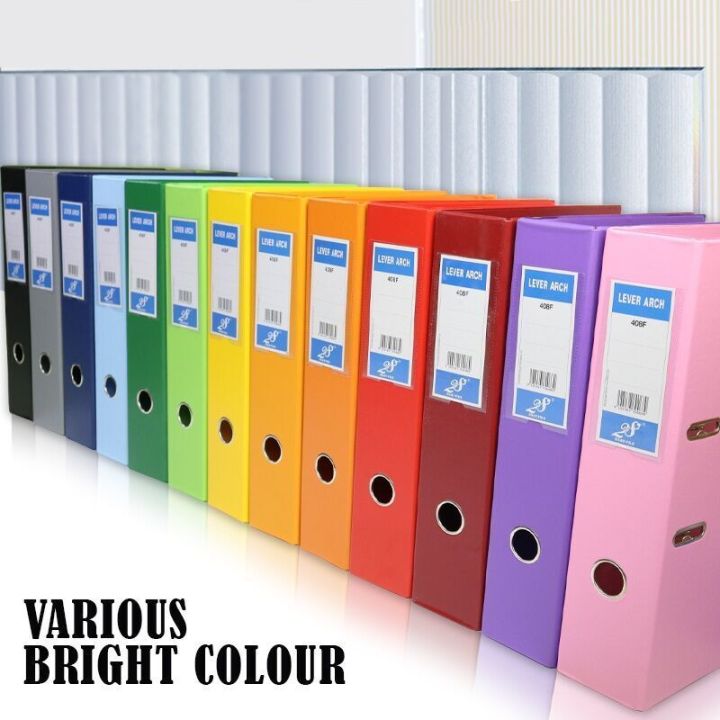 East File Color PVC Lever Arch File Document Folder 75mm 3" 408F 1pc ...