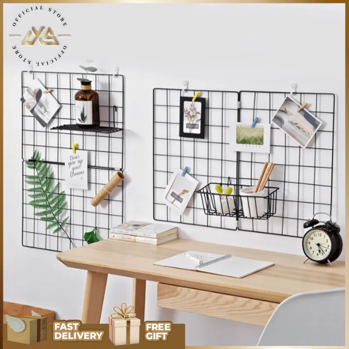 INS STYLE DISPLAY RACK DIY PHOTO FRAME WALL DECO IRON GRID ...