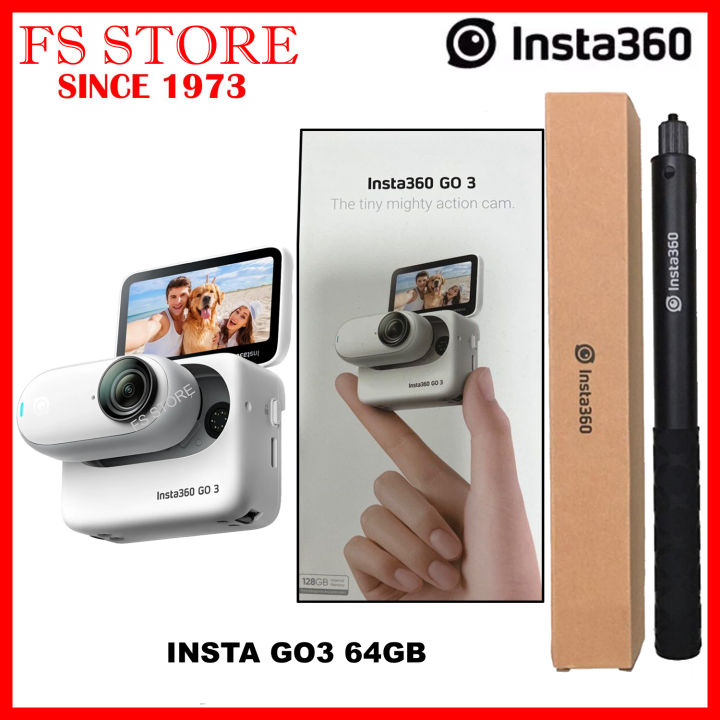 INSTA360 ORIGINAL MALAYSIA GO3 NEW (64GB)/GO3 (128GB)/GO3 (128GB COMBO ...