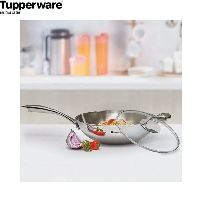 ALAT MASAK PENGGORENGAN STAINLESS TCHEF WOK PAN TUPPERWARE BELI | Lazada Indonesia